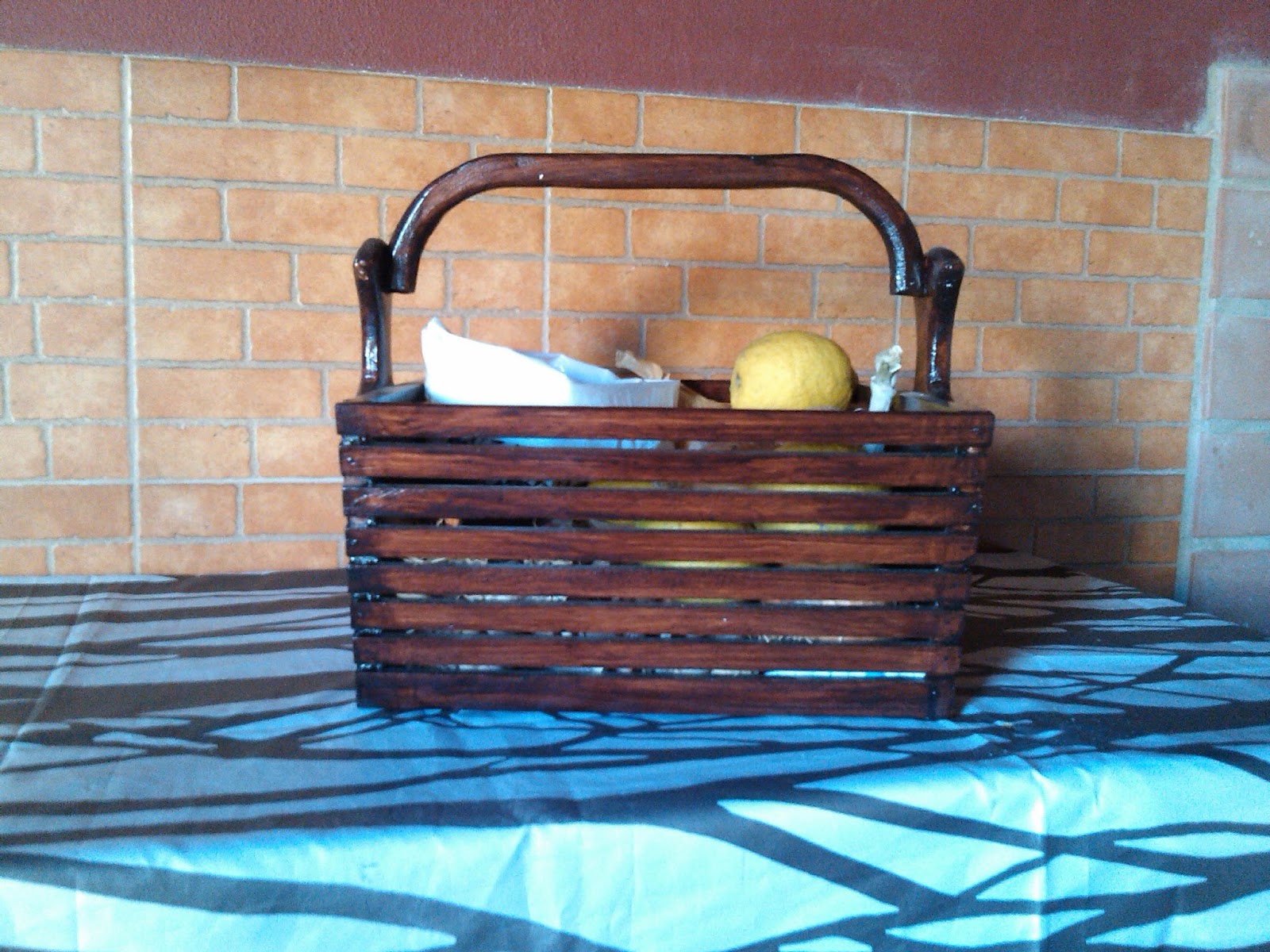 Artesanato: Cesto em Madeira