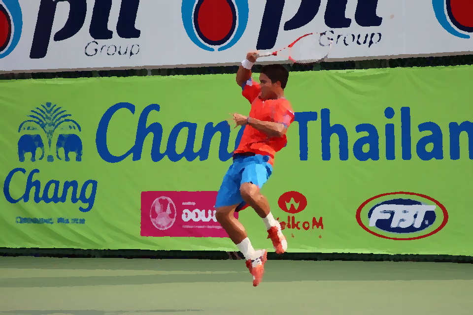 LEARNING TO HALF VOLLEY DEEP BALLS ON THE BASELINE