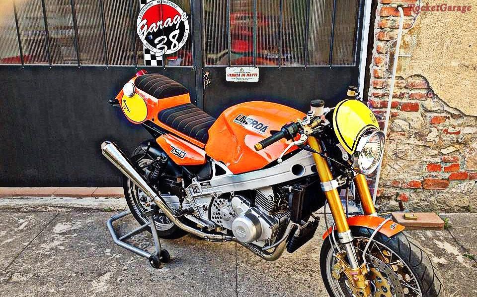 Laverda 750 Orange by Garage38 - RocketGarage - Cafe Racer Magazine