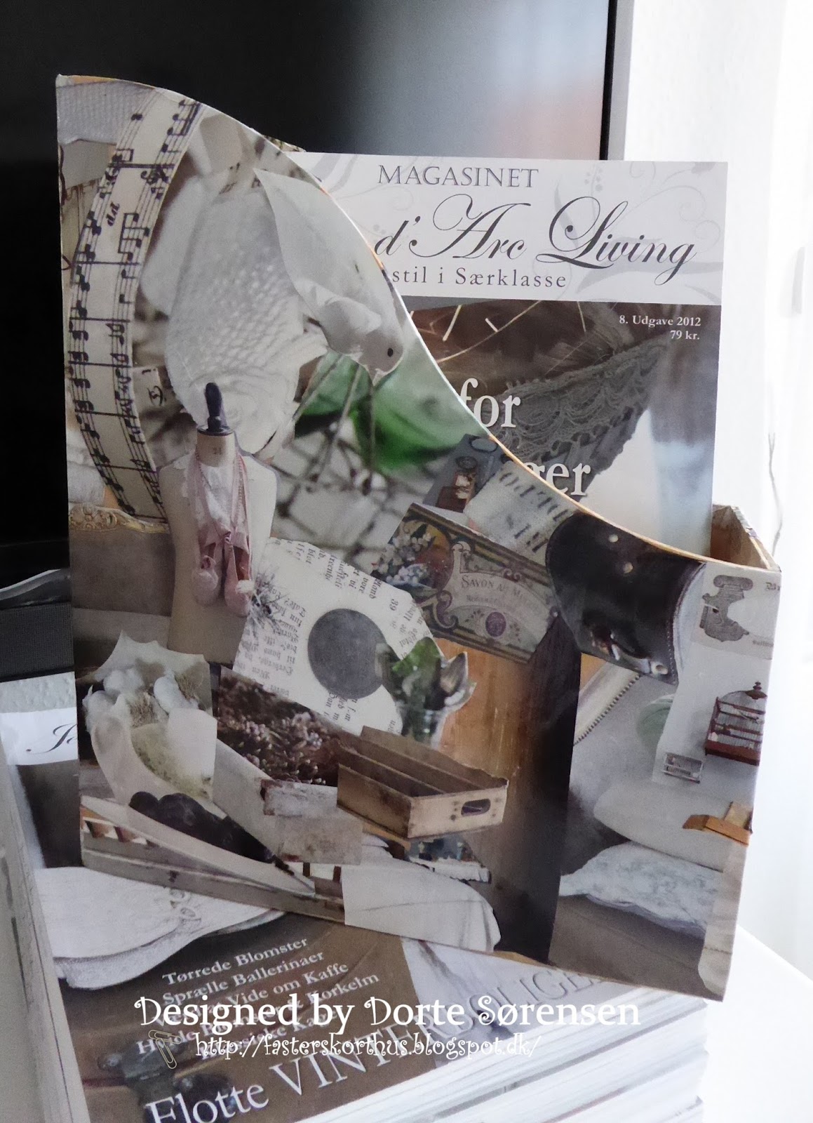 Fasters korthus: Decoupage magazine box