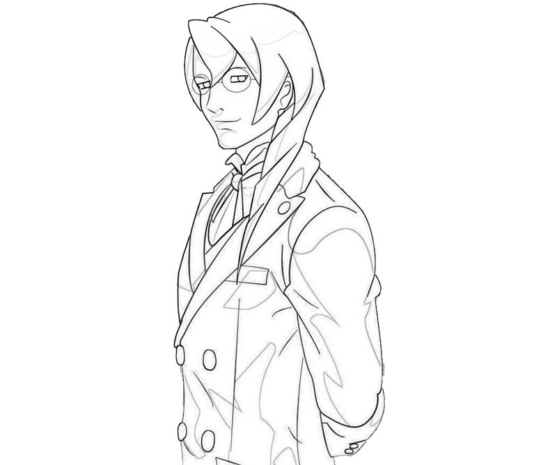 Apollo Justice Ace Attorney Kristoph Gavin Character | How Coloring
