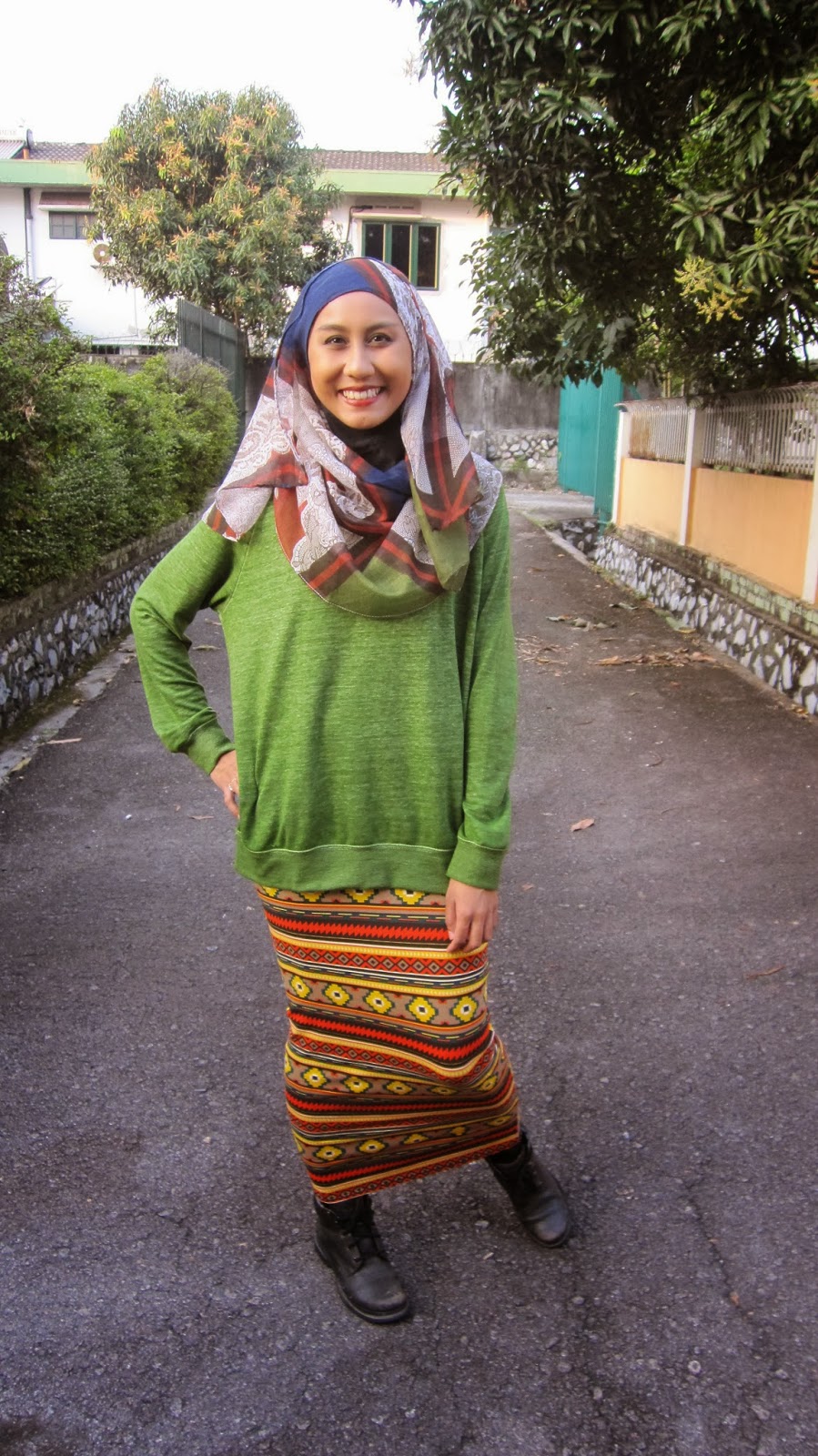 Long Tribal Print Pencil Skirt — The Good Weekender