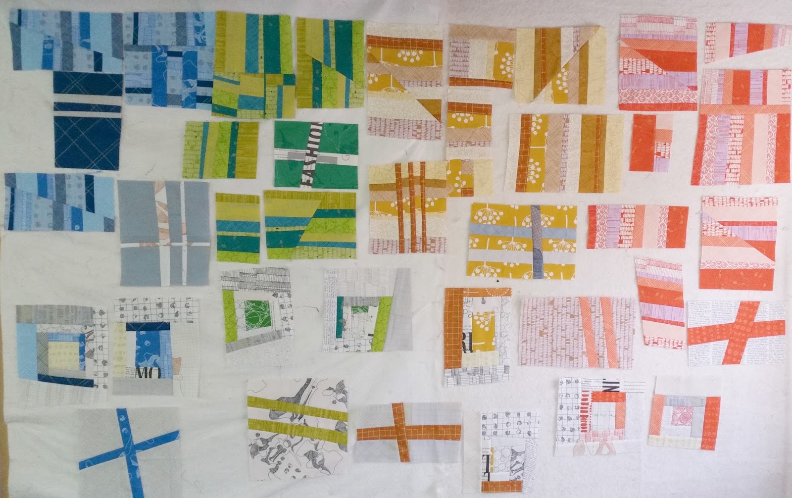 Elven Garden Quilts: Improv Quilt Progress