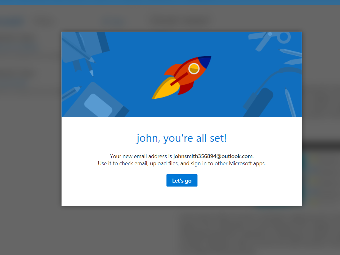 How To Create A Personal Outlook Or Hotmail Email Account | Straight ...