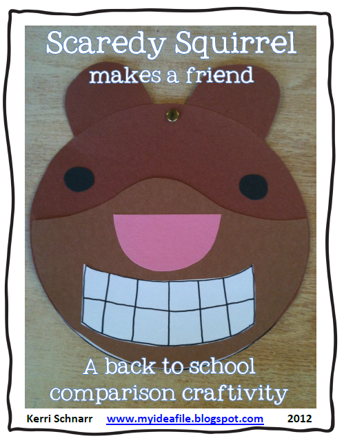 My Idea File: Scaredy Squirrel comparison craftivity
