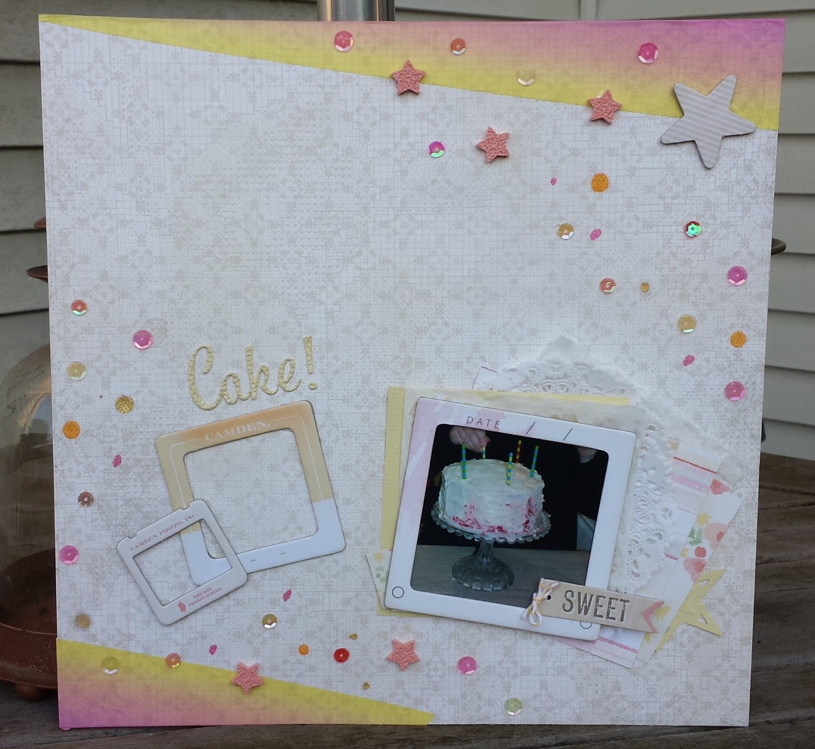 Playing with Paper: Cake with Life Paper Scrapbook