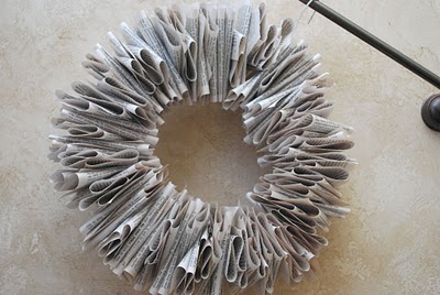 Hanging On By A Thread: Book Wreath Tutorial