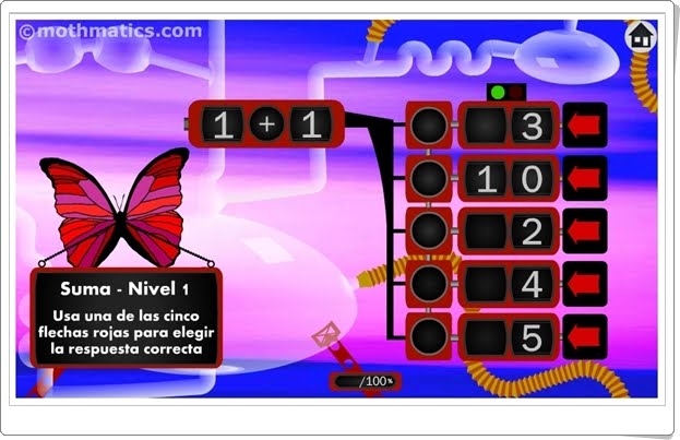 Juegos educativos de Matemáticas online: "Suma Nivel 1" (Juego de Sumas ...