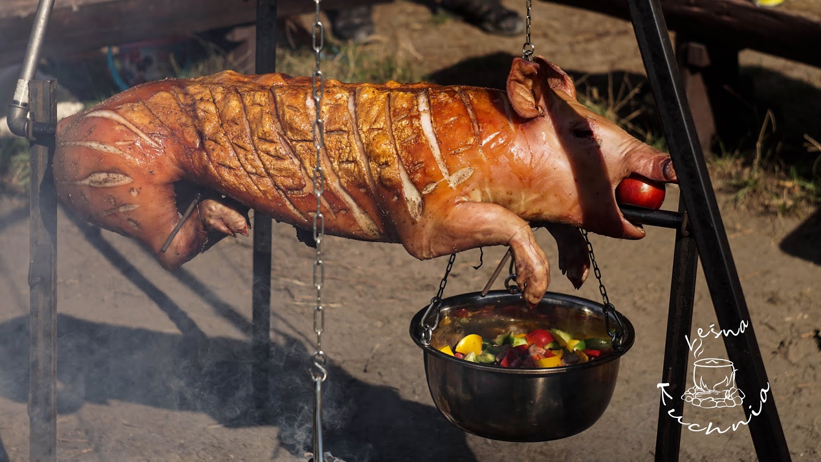 Leśna Kuchnia cz. 97 – Prosię z rożna - Leśna Kuchnia