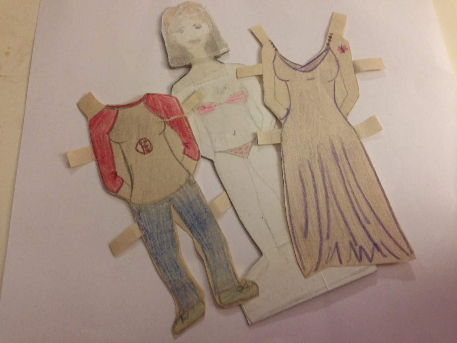 Simply Blessed Journey of Life: Kid-Made Homemade Paper Dolls