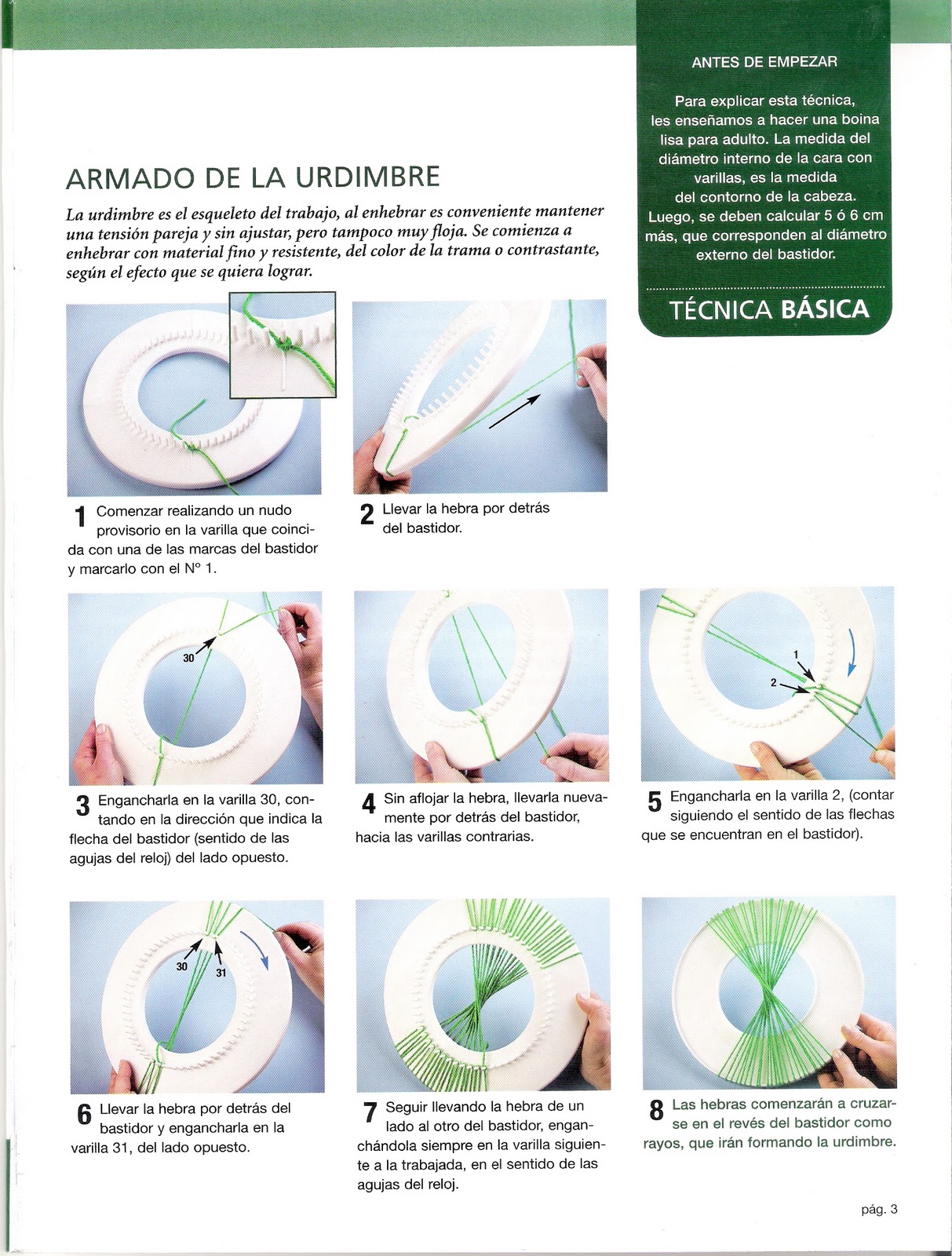 TRATANDO DE TEJER: Telar Circular