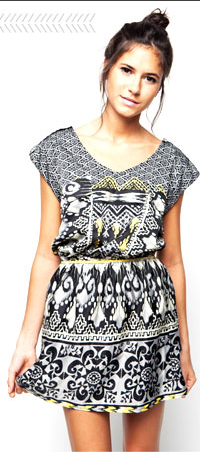 Queen Of Funky DIY: DIY Tribal Print Dress