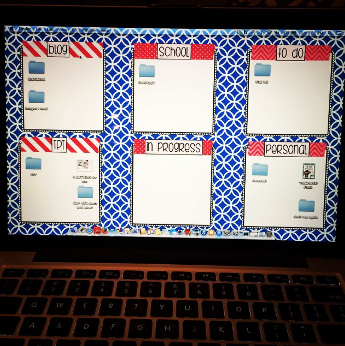 Collaboration Connection: Creating a Desktop Organizer for your computer!