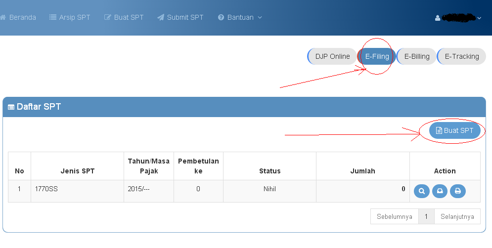 Cara Lapor Pajak SPT Tahunan Online Tutorial Gambar