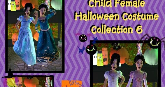 Birdgurl's Sims 2 Creations: Child Female Halloween Costume Collection 6