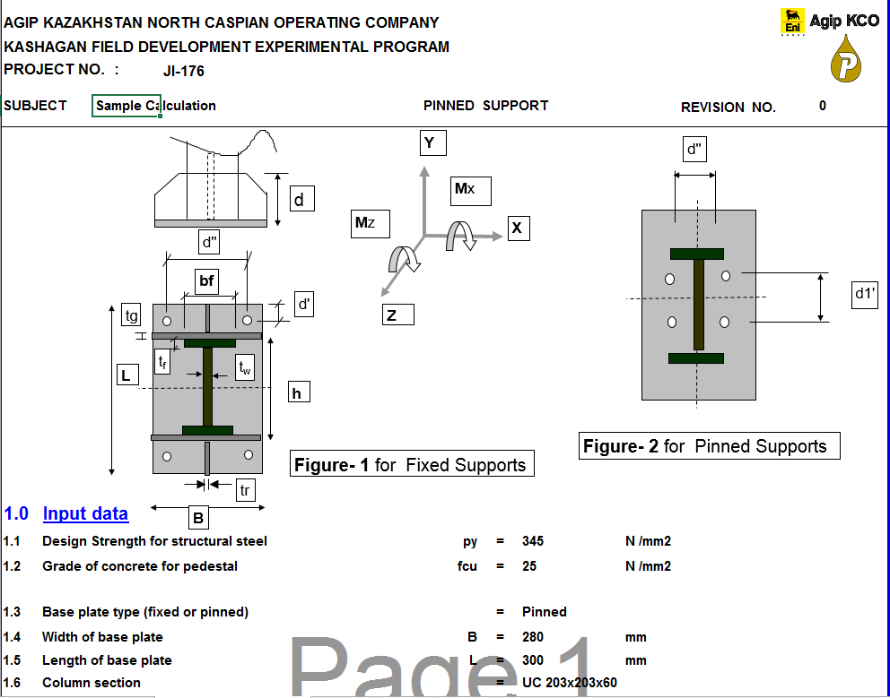 Design of Base Plate