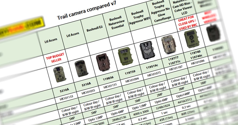 Handykam.com camera and technology blog: Go compare....trail camera ...