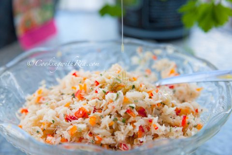 Trinidad Buljol (Salted Codfish Salad) and a story about Nana