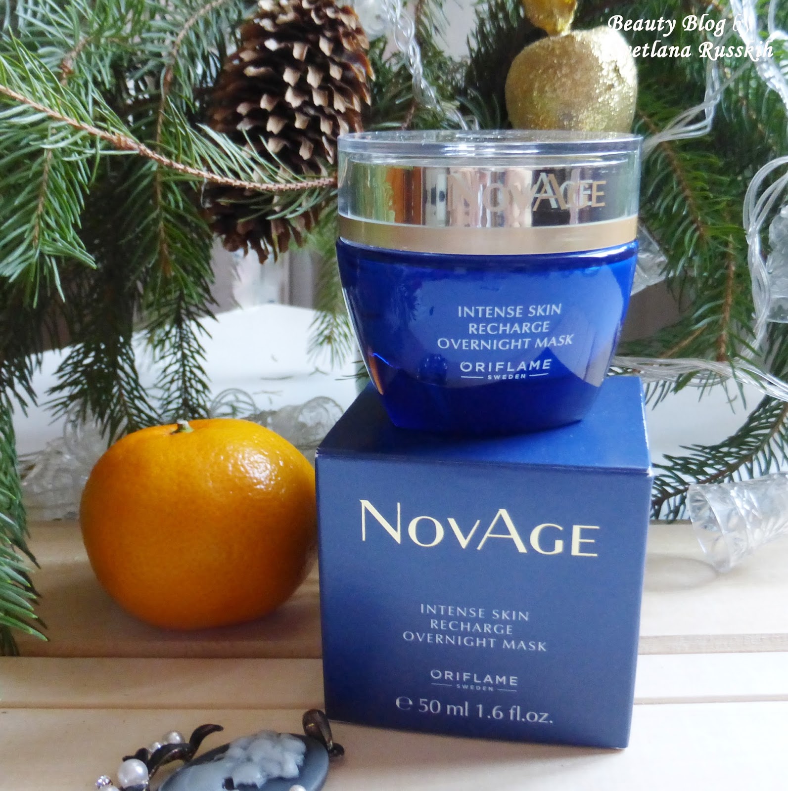 Oriflame Novage Intense Skin Recharge Overnight Mask Ночная маска для ...