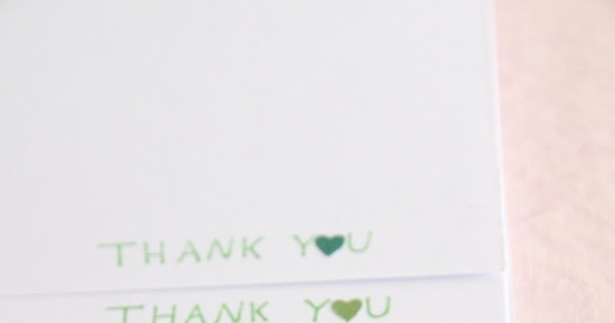 A Simple "Thank You" (Notecard How-to)