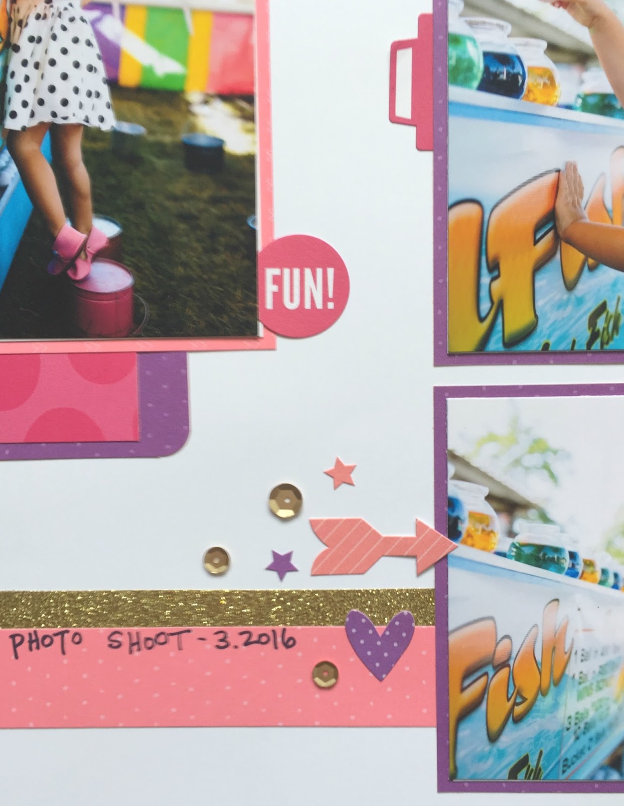 Karen Pedersen: Pink and Purple Layout