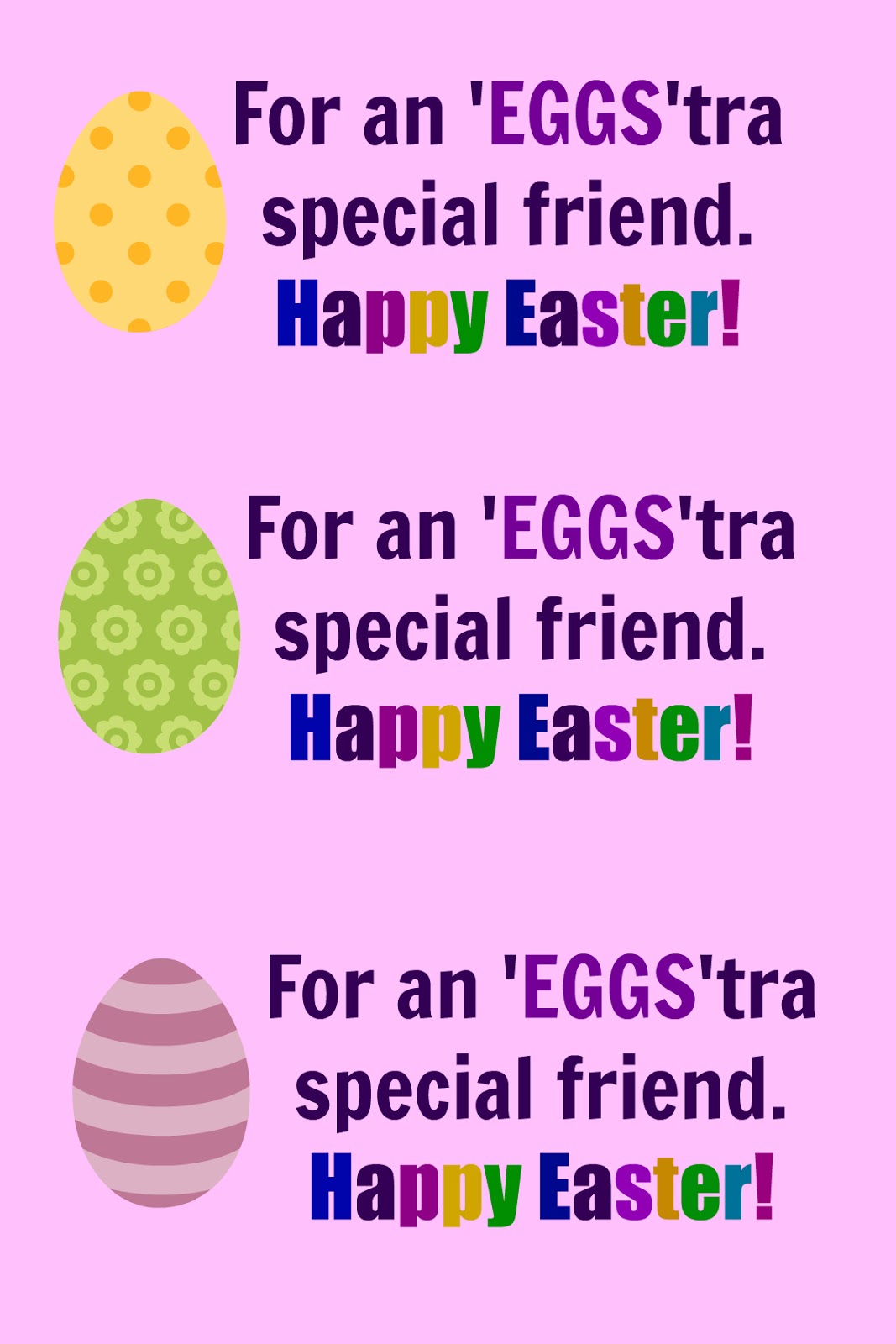 East Coast Mommy: Easter Treats for Classmates (with free printable tags)