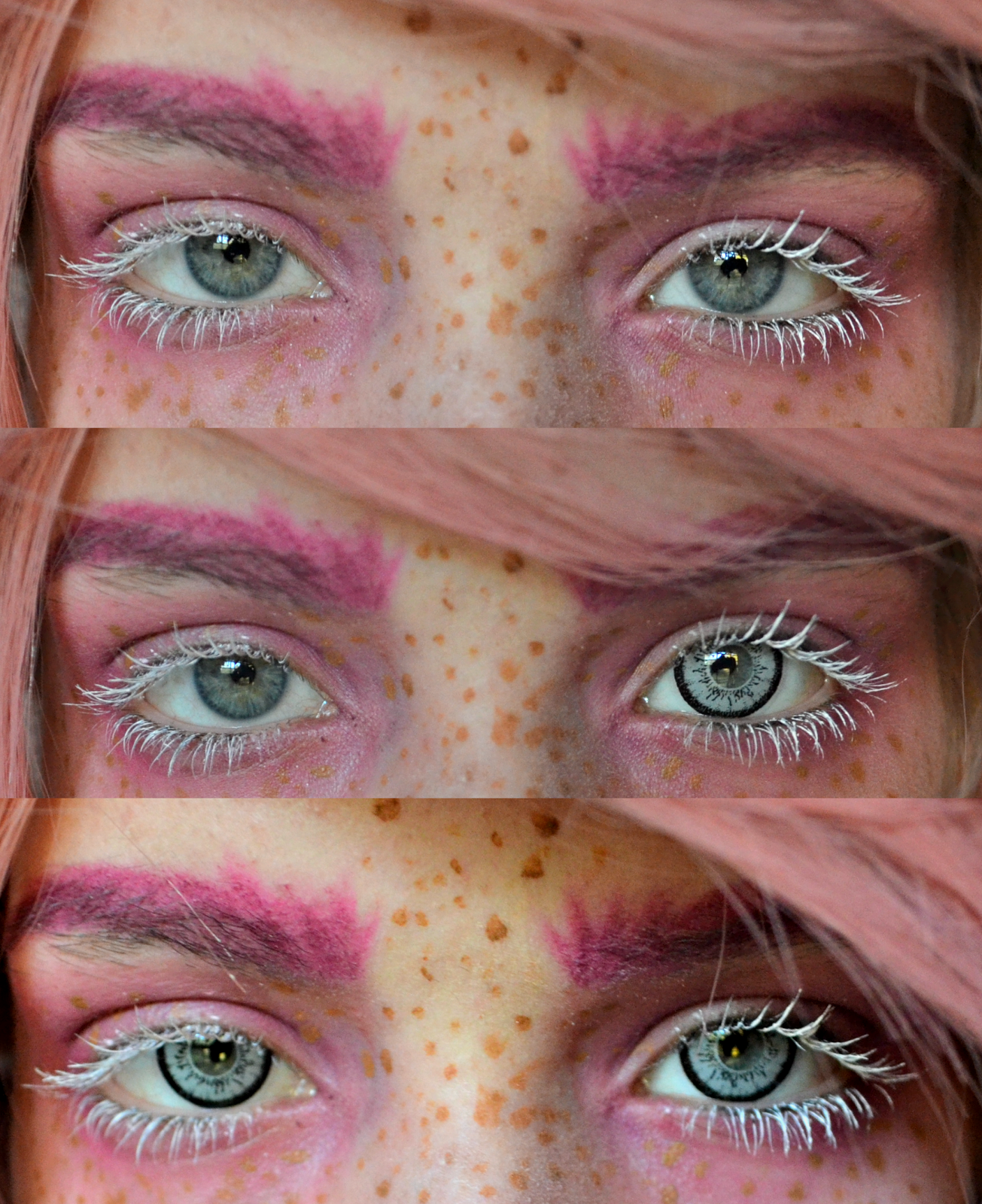 Asch Spectre's Reviews: ☆ Pinkyparadise Review- EOS Dolly Eye Grey Lenses!