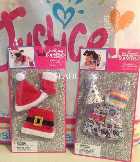 Living A Doll's Life : *REVIEW* Doll PJs and Santa Pet Suit - Justice