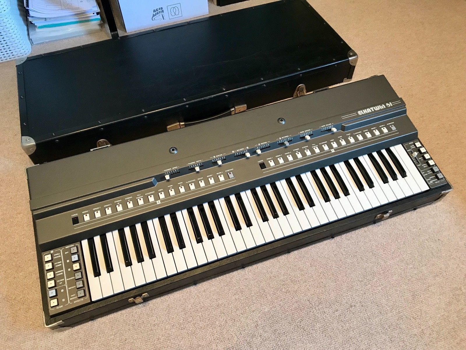 MATRIXSYNTH: Elka ELKATWIN 61 VINTAGE STRING SYNTH SN 1044