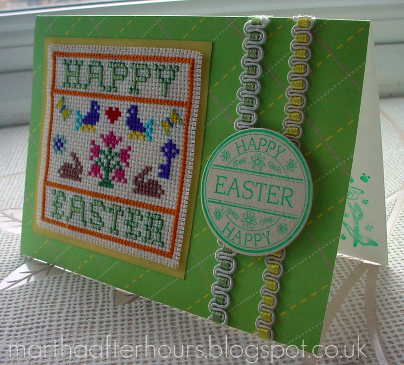 After Hours...: 3 Cross Stitched Easter Cards