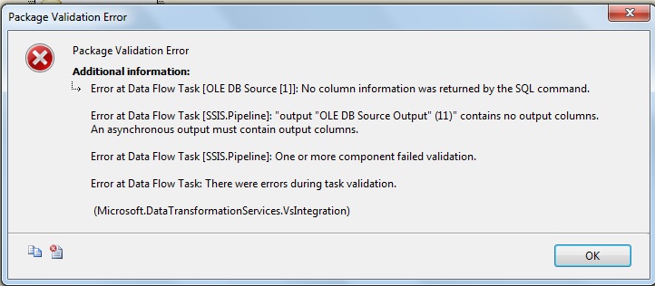 Sql Bi And Data Analytics Solutions Use Temp Table Inside Stored Procedure With Oledb Source