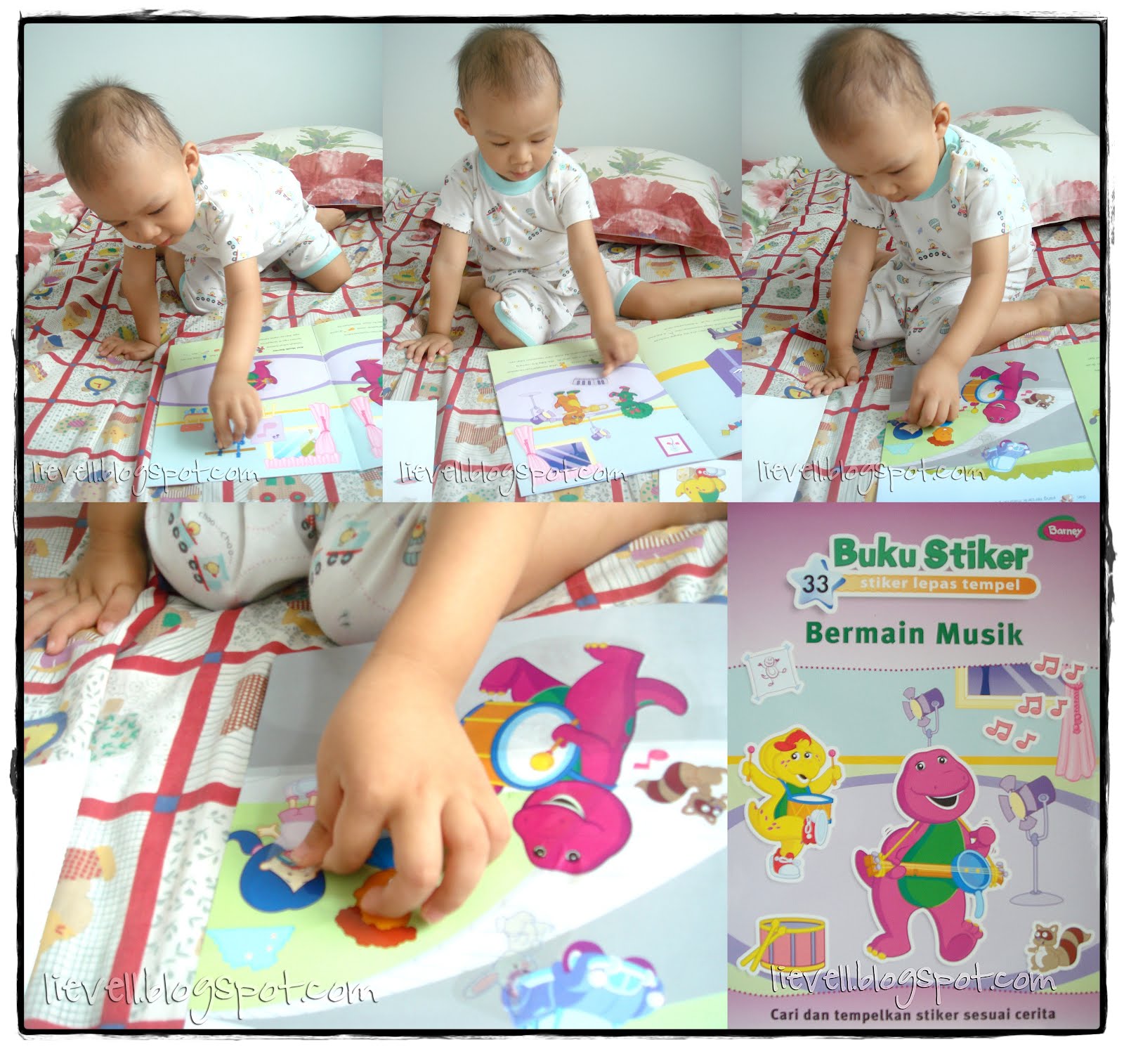 Simply-hood: Book : Barney Sticker "Music"