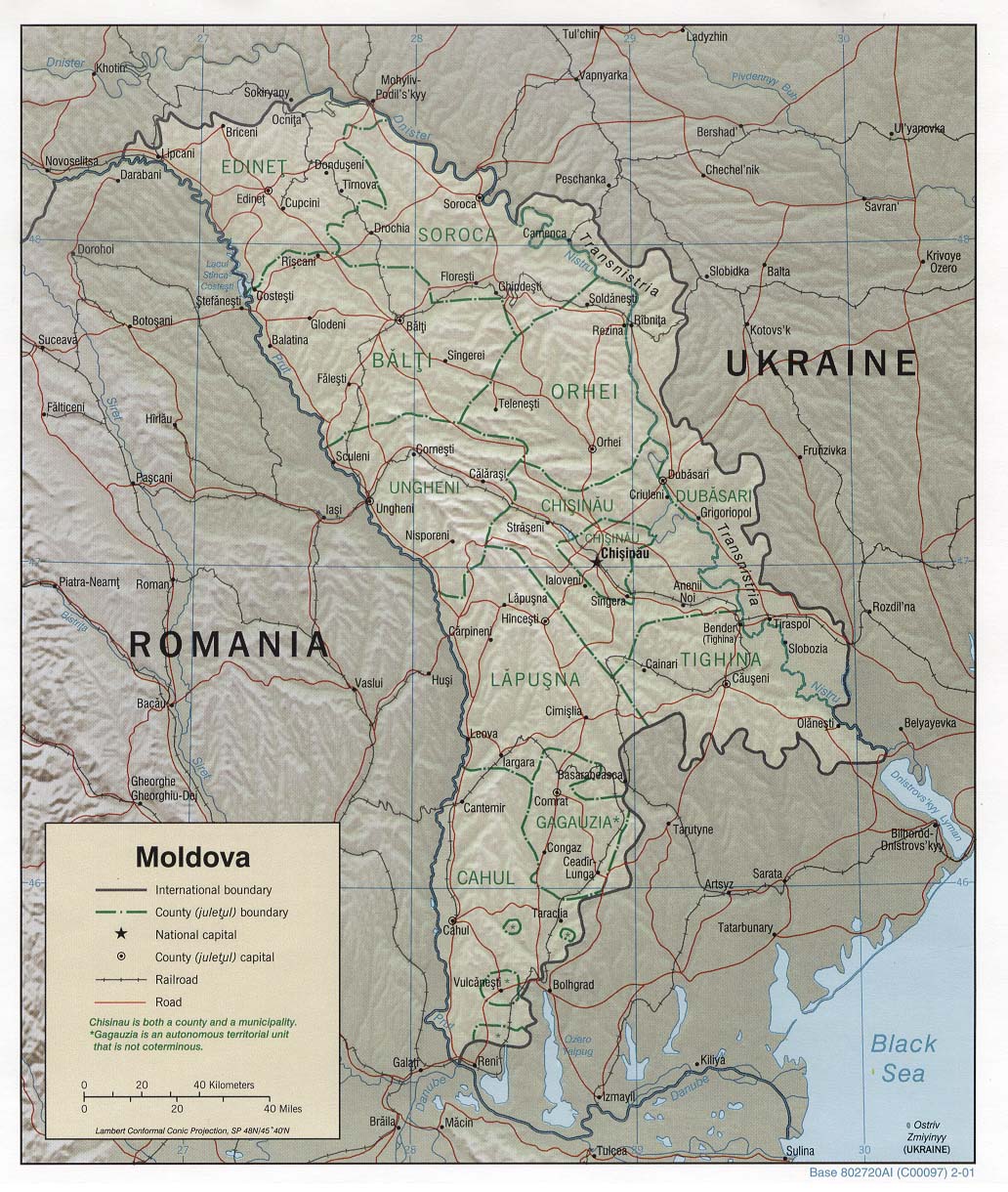 MAPAS DA MOLDÁVIA