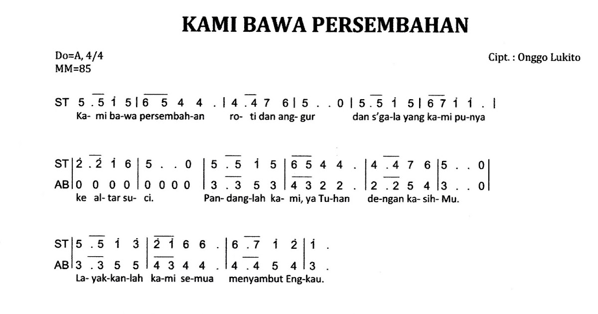 St Caecilia Choir Mkw: Kami Bawa Persembahan St Caecilia Choir Mkw: Kami Bawa Persembahan