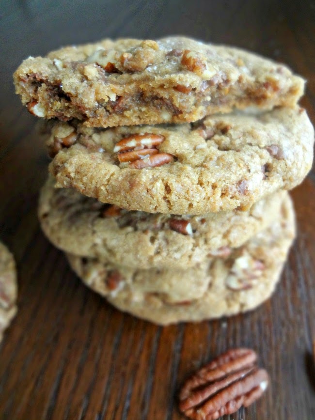The Cooking Actress: Brown Butter Pecan Toffee Cookies-Cookie Week 2014!