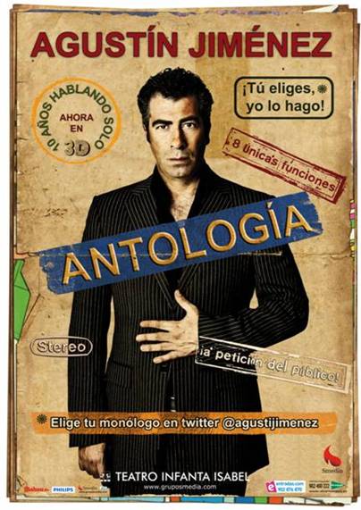nosolometro: Agustín Jiménez y su Antología vuelven al Teatro Infanta ...