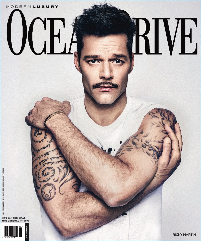 RICKY MARTIN COVERS OCEAN DRIVE MAGAZINE - THE MALE FASHION