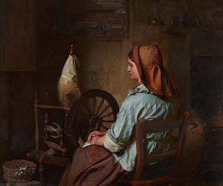 McGill Duncan Gallery: John Faed HRSA 1819 -1902 ~ The Spinning Wheel