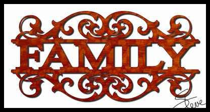 Scrollsaw Workshop: Large Family Wall Hanging Scroll Saw Pattern.