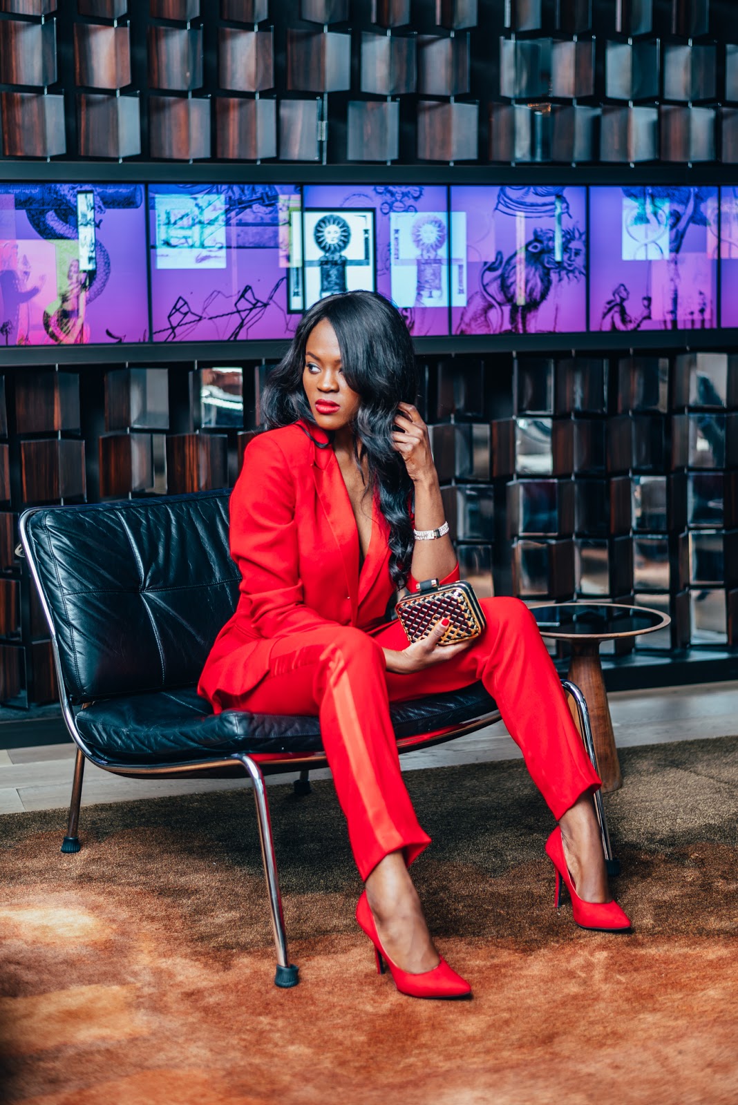 Red Power Suit for the New Year - Cranberry Tantrums