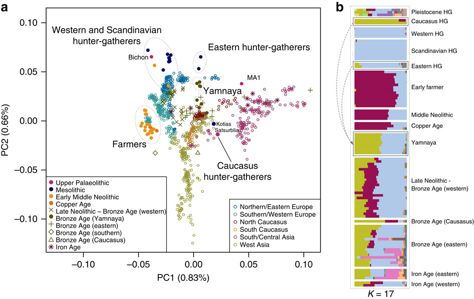 For what they were... we are: Caucasus and Swiss hunter-gatherer genomes