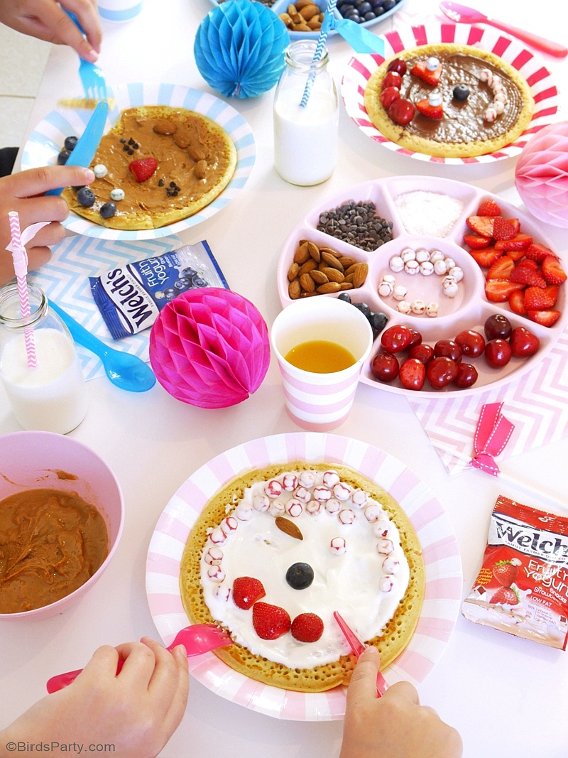 A Back to School Pancake Bar - Party Ideas | Party Printables Blog