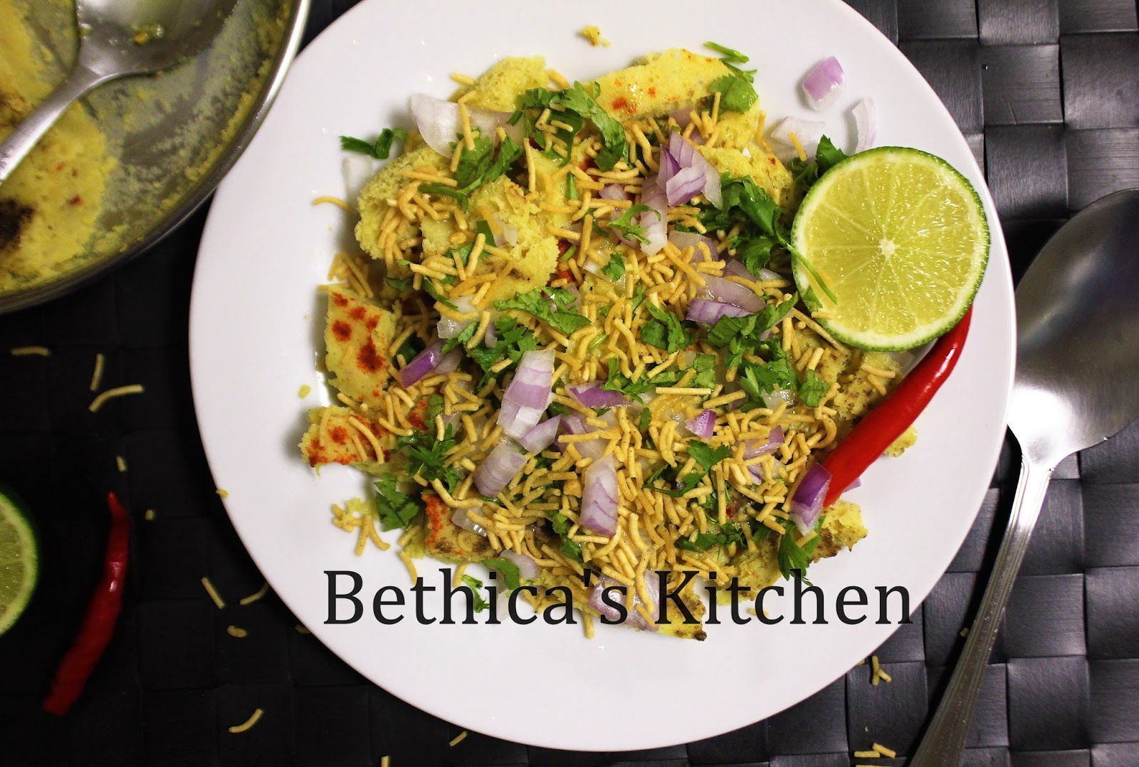Bethica's Kitchen Flavours: Surti Locho (Steamed Lentil Snack ...