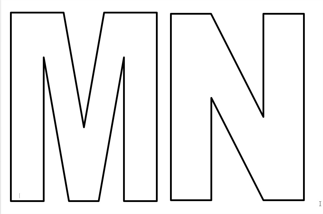 Moldes de letras grandes para imprimir. - Aprender e Brincar