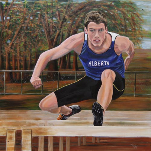 Memory Roth Artist - Painting Memories: The Hurdler