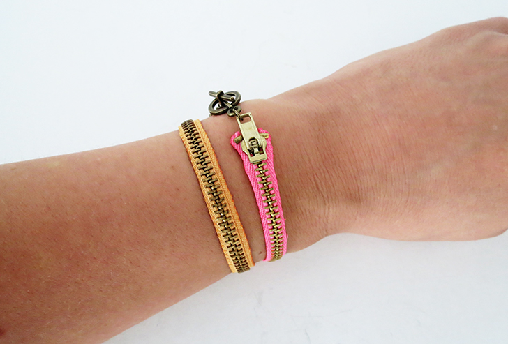 DIY zipper bracelet - Ohoh deco