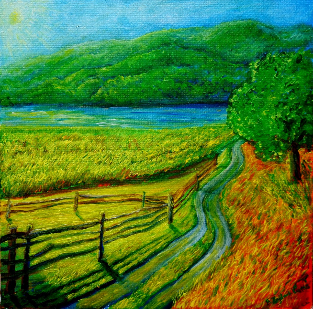 Borka Art : Żniwa - obraz akrylowy