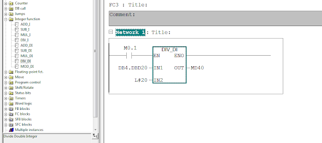 شرح العمليات الحسابية فى Siemens PLC موقع الهندسة الكهربية