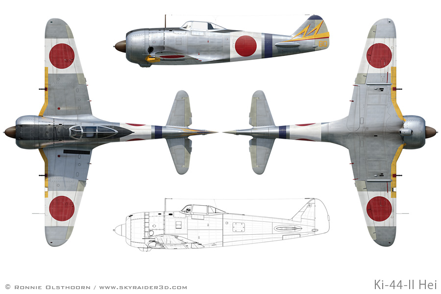 Aviation of Japan 日本の航空史: Ki-44 Profiles by Ronnie Olsthoorn