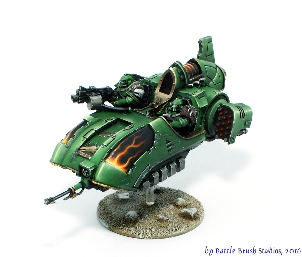 Battle Brush Studios: Showcase: 30k Salamanders Landspeeder